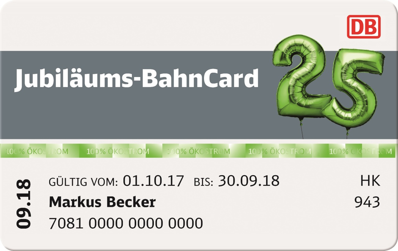 BahnCard 25 für 25 Euro