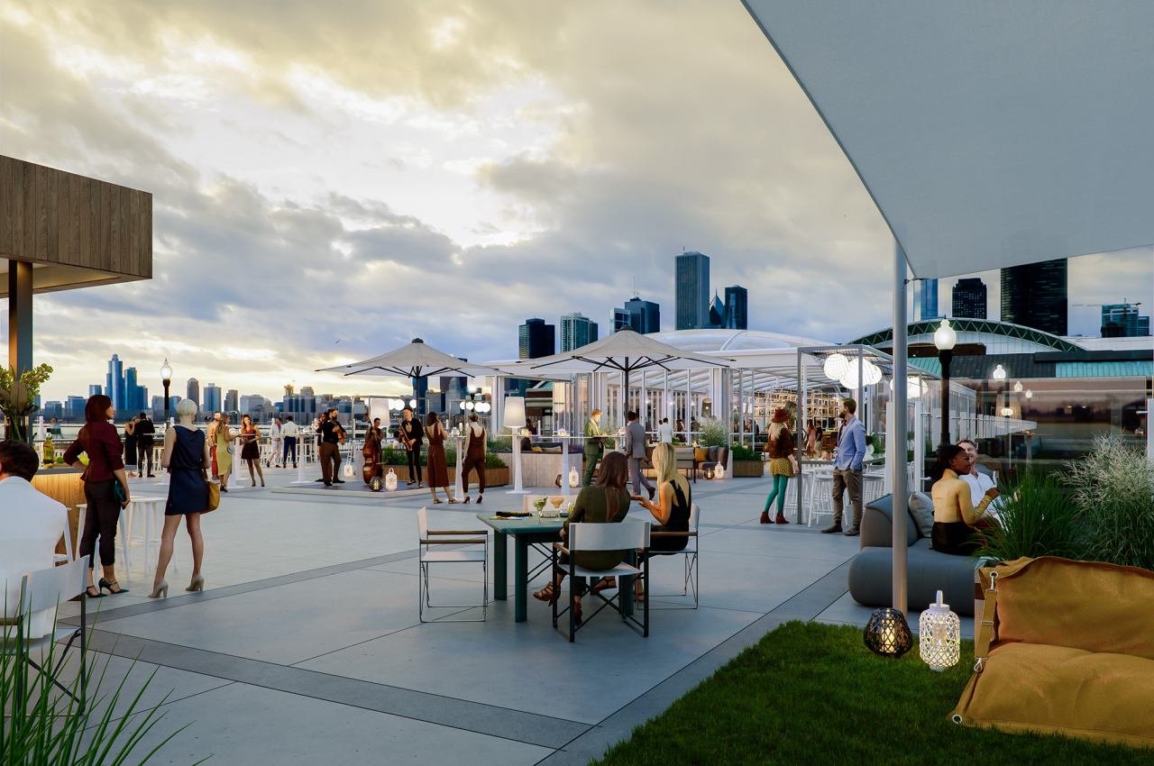 Chicago: größte Rooftop Bar der Welt auf dem Dach des Navy Pier
